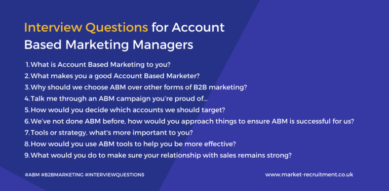 9 Best Interview Questions to Ask an ABM Manager