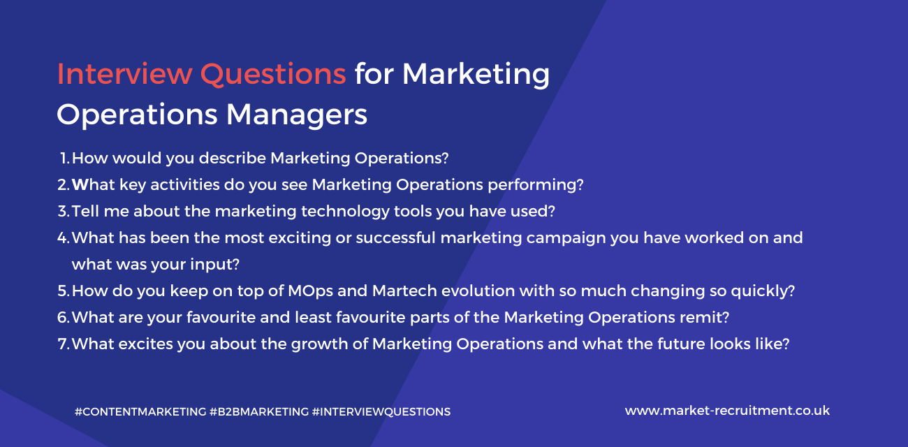 7 Top Interview Questions to Ask a Marketing Operations Manager